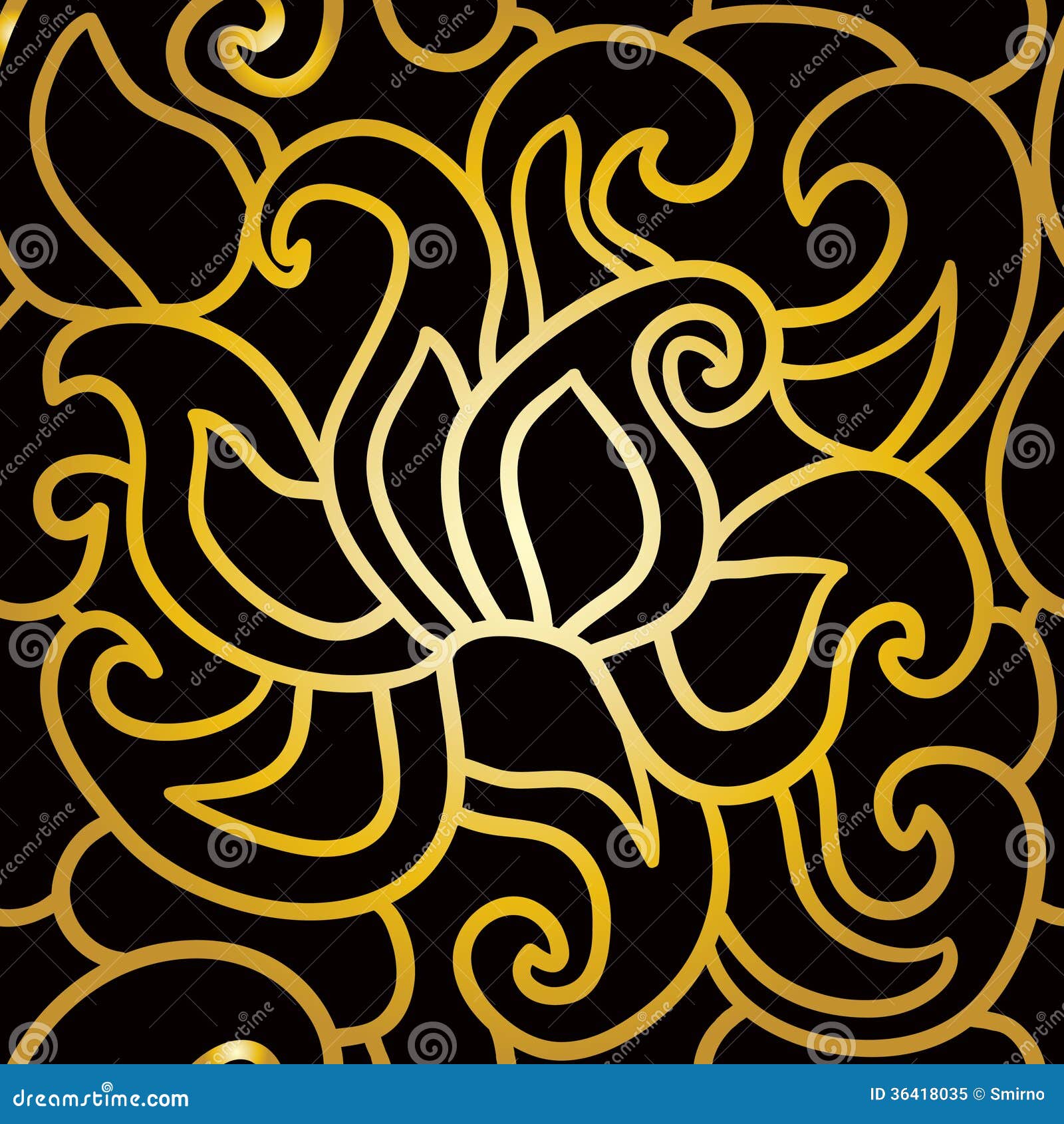 Abstract Seamless Pattern in Art Deco Style Stock Vector - Illustration ...