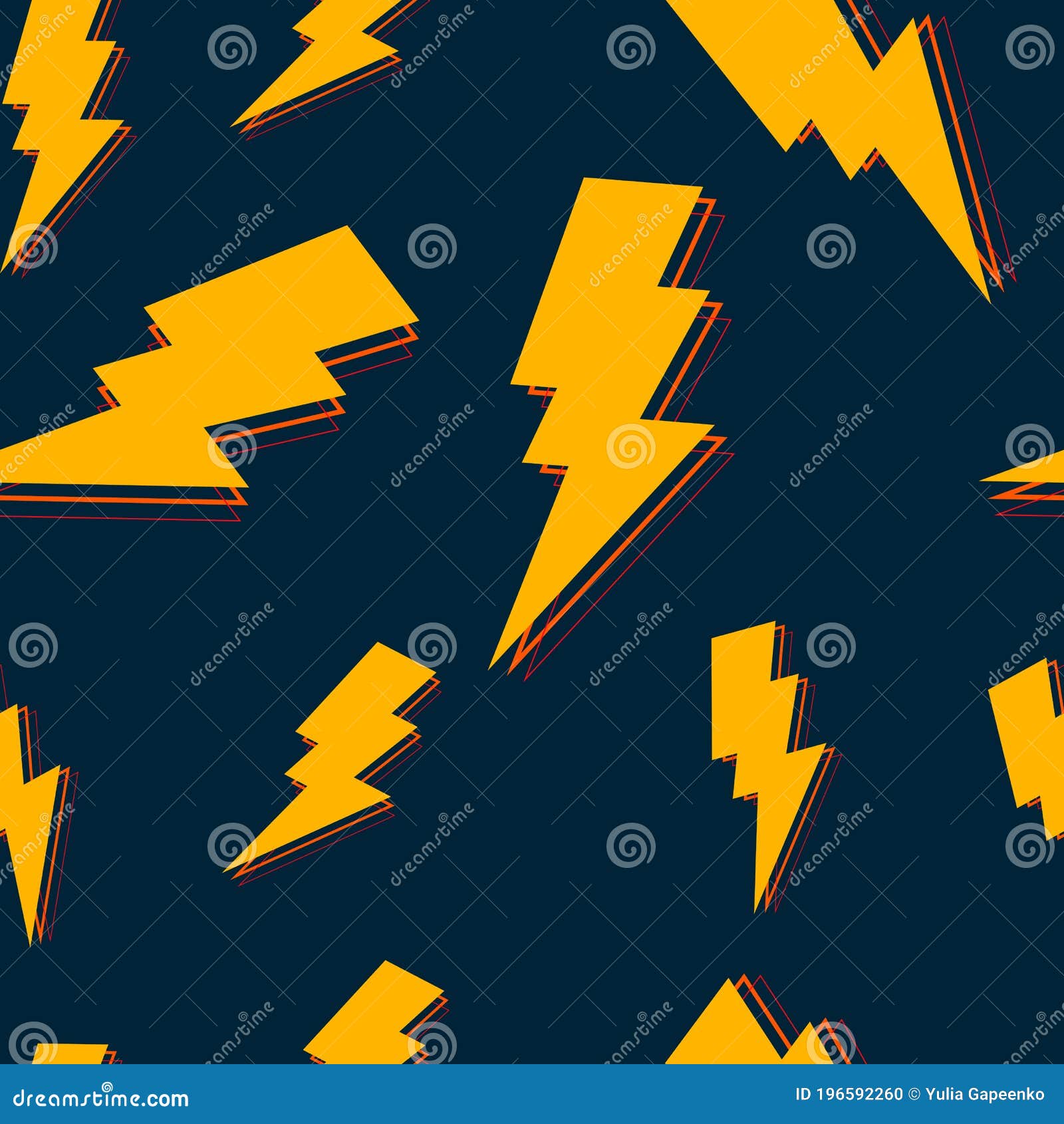 Abstract Seamless Pattern Background with Bolt. Vector Illustration ...