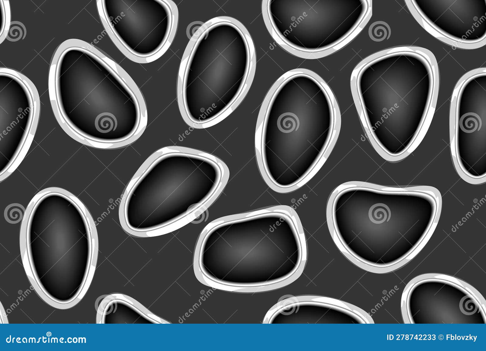 Abstract Seamless Pattern Black and White Crumpled Pipes Stock ...