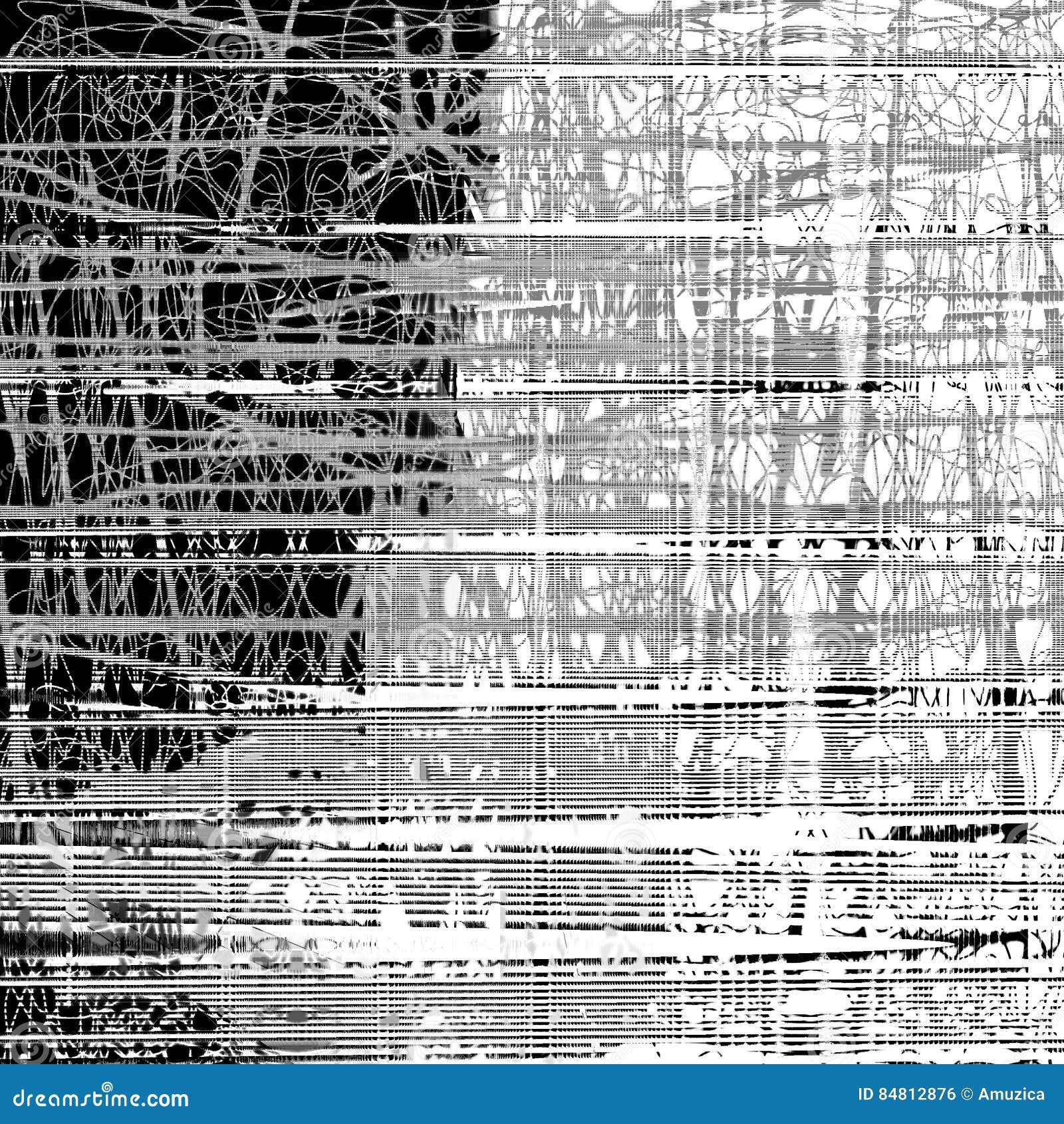 Abstract Seamless Pattern with Chaotic Line and Different Color ...