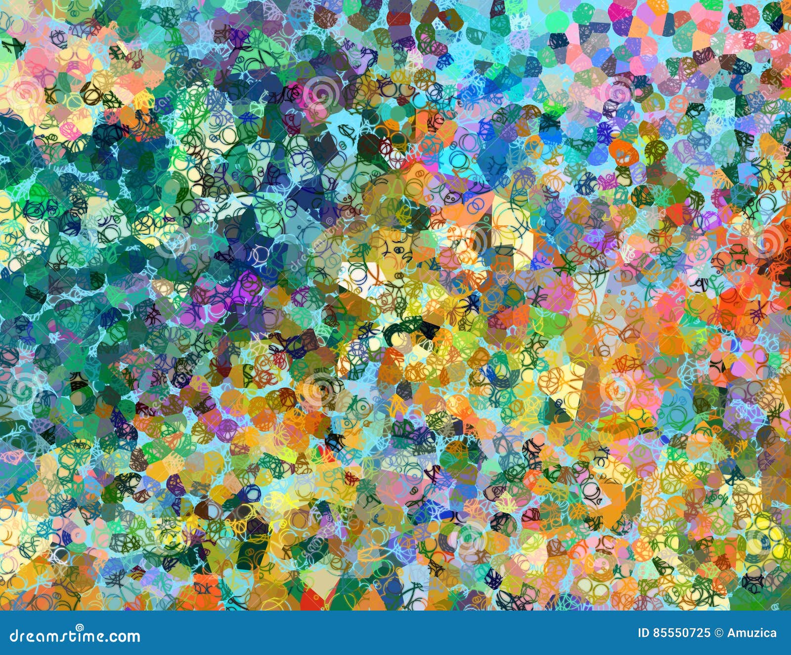 Abstract Seamless Pattern with Chaotic Line and Different Color ...