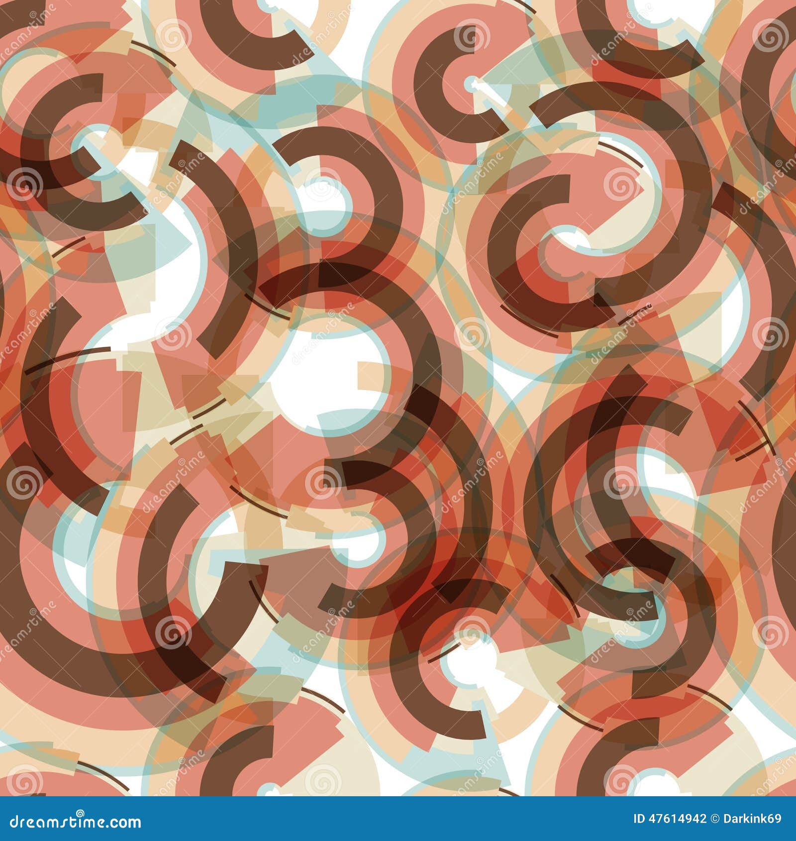 Abstract Seamless Pattern of Colored Rings and Semirings Stock ...