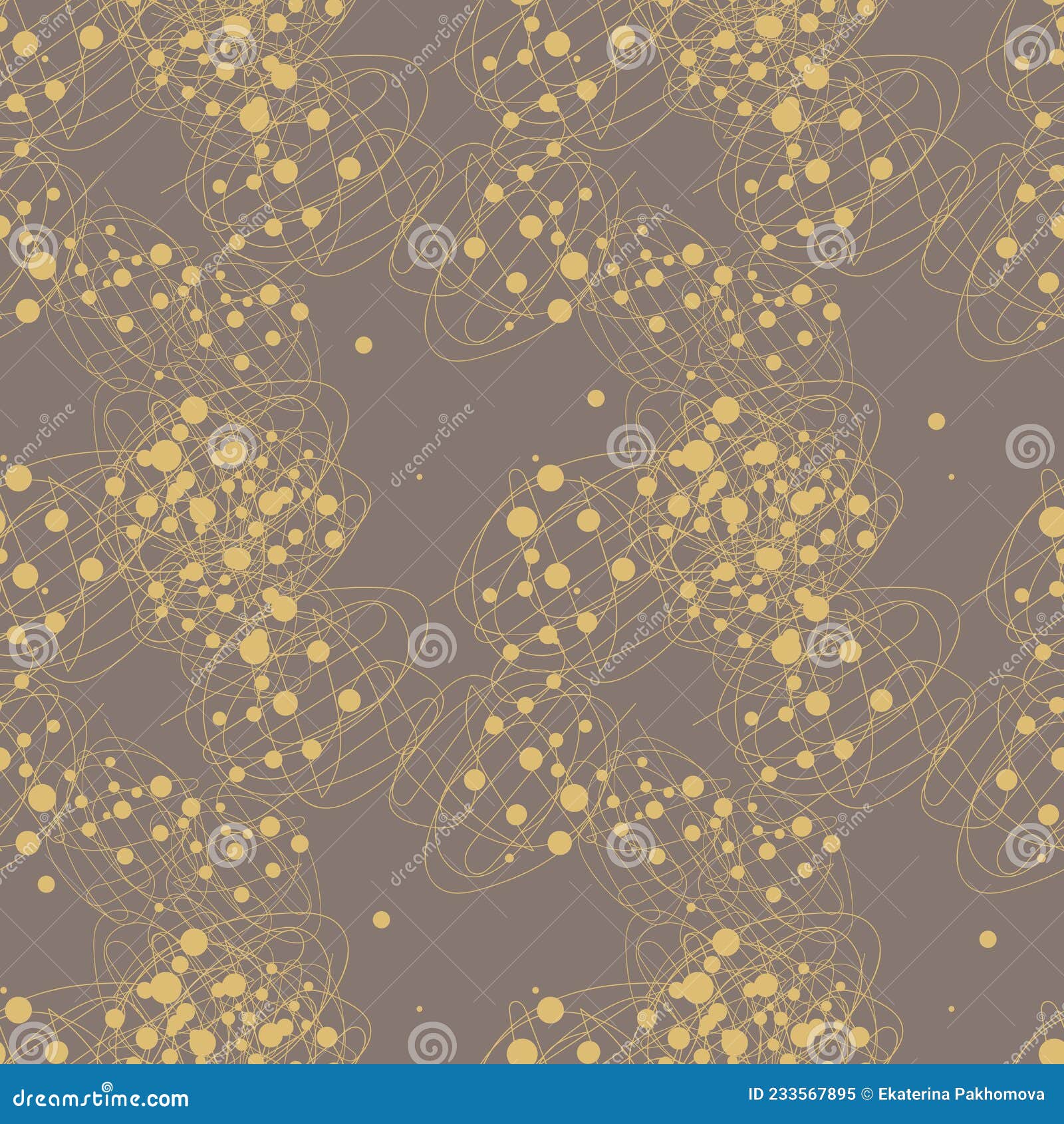 Colorful Abstract Seamless Pattern with Matted Thin Lines and Dots ...