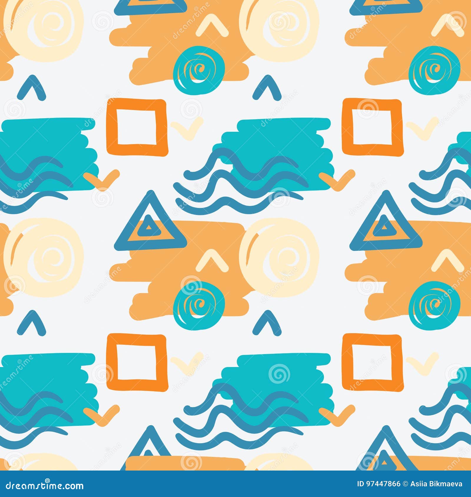 Abstract Seamless Pattern. Colorful Decorative Background Stock Vector ...