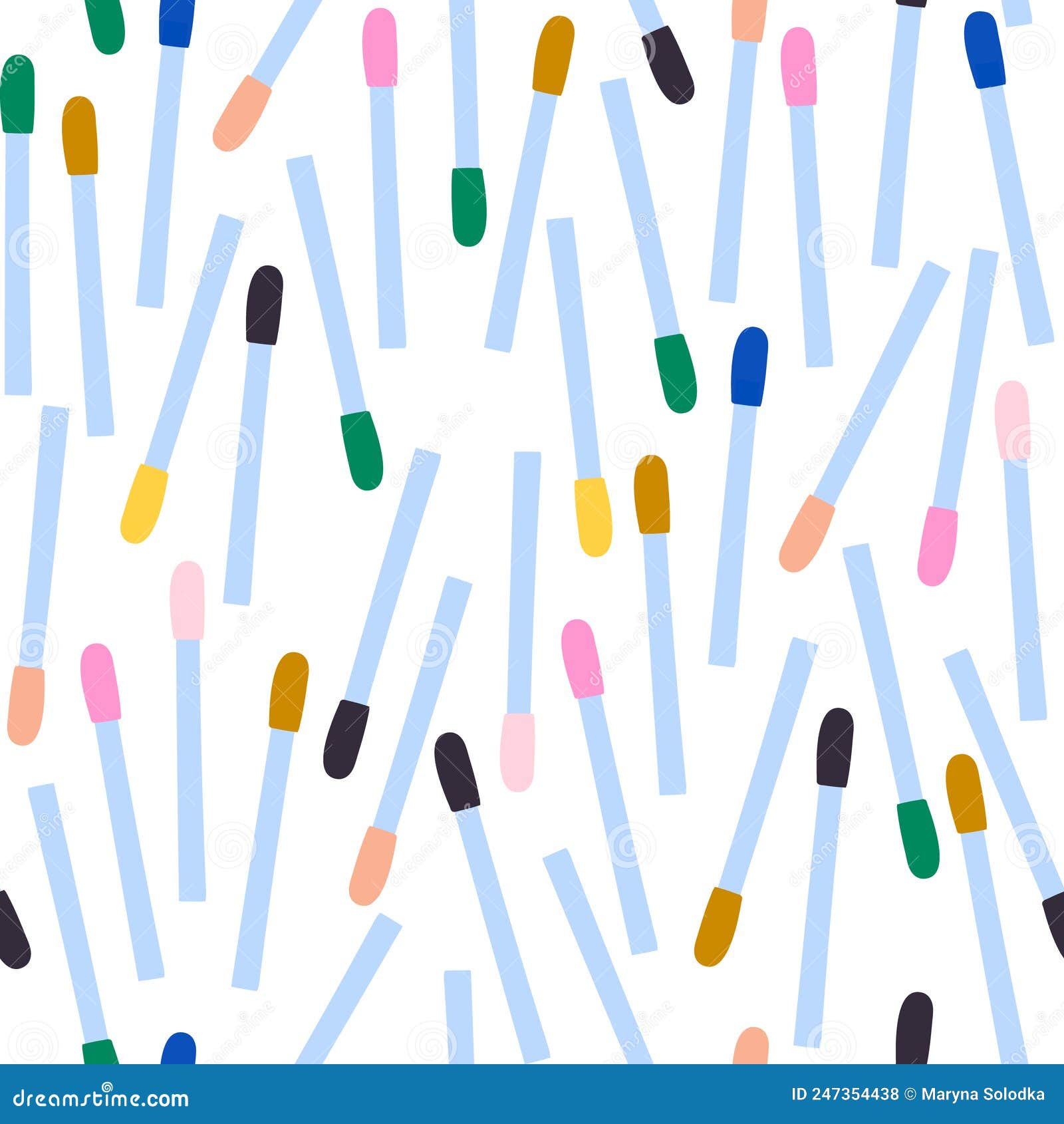 Abstract Seamless Pattern with Colourful Matches. Creative Texture ...