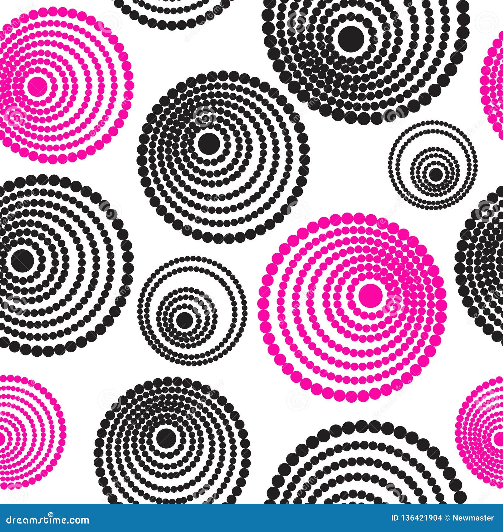 Abstract Seamless Pattern of Concentric Circles Stock Vector ... Abstract Seamless Pattern of Concentric Circles Stock Vector ...