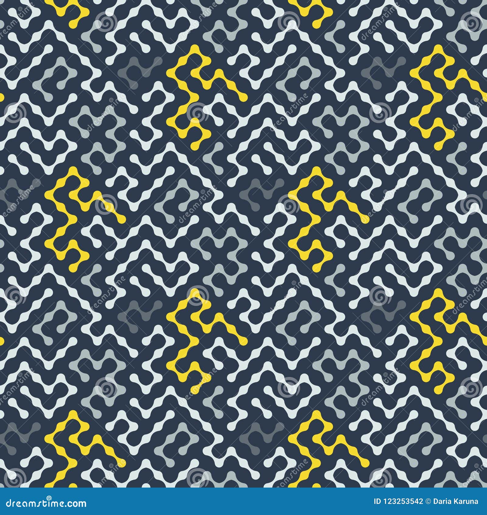 Abstract Seamless Pattern. Connections between Elements. Vector ...