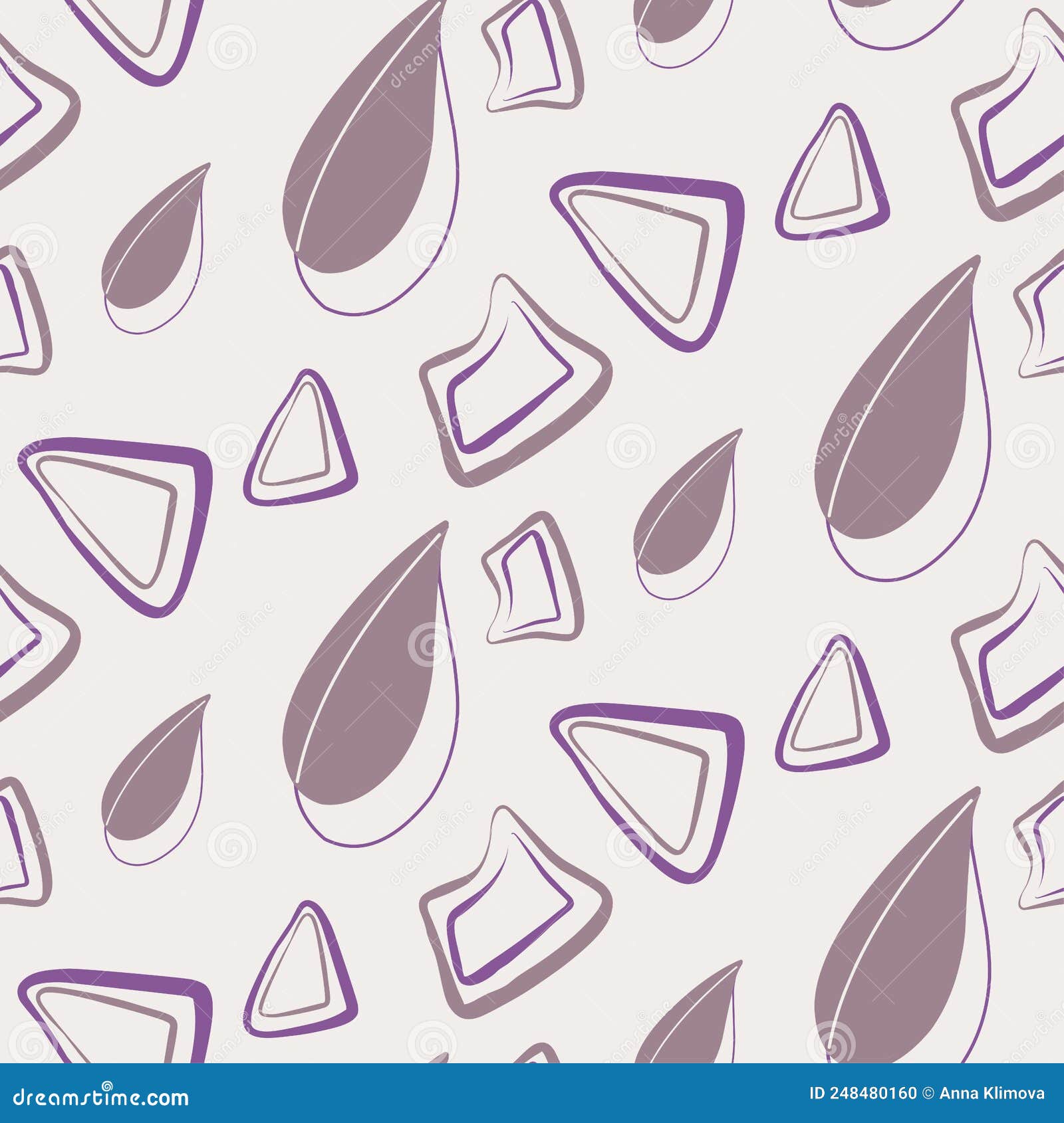 Abstract Seamless Pattern with Decorative Elements. Stock Vector ...