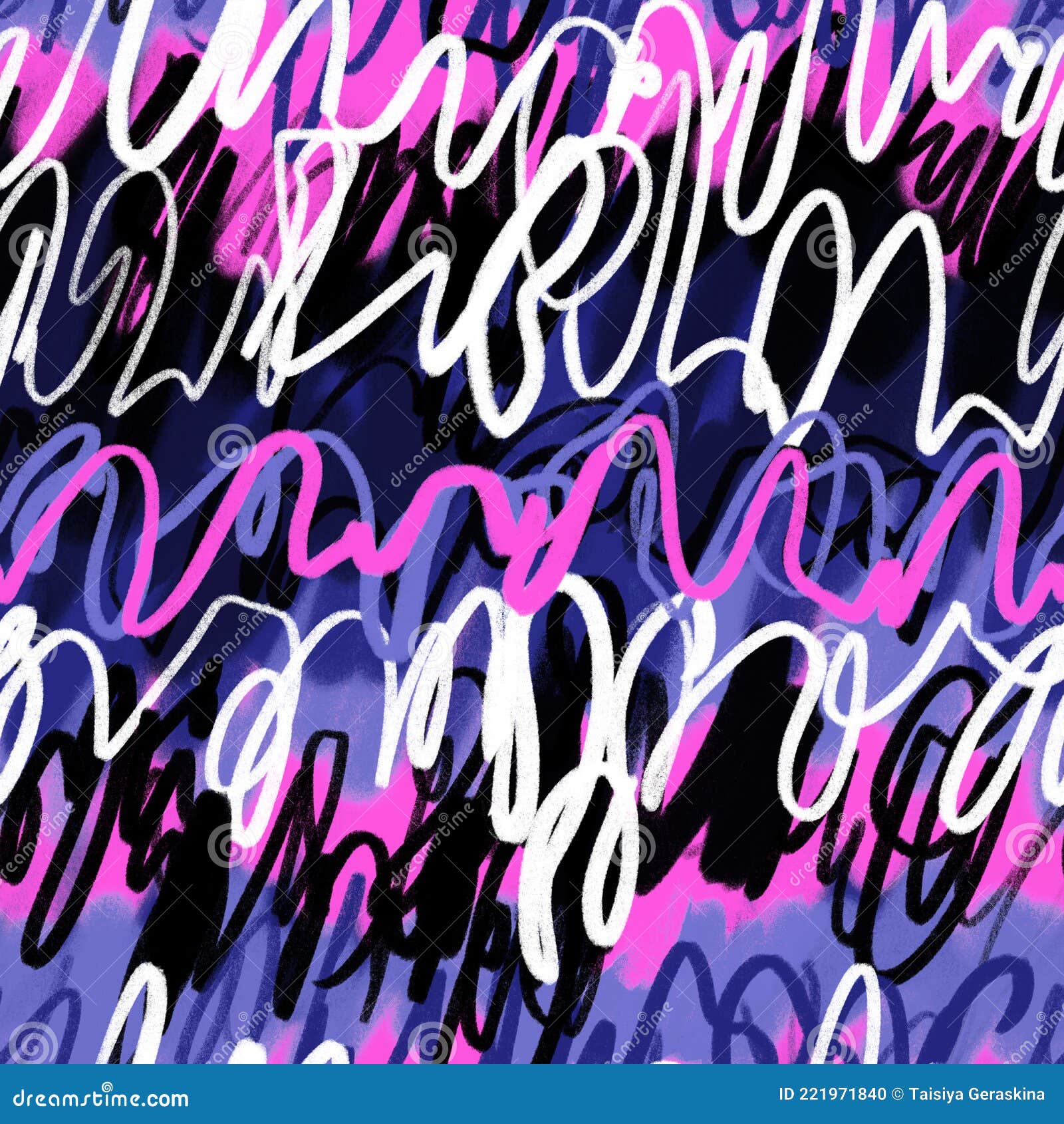 Abstract Seamless Pattern. Doodle Dash. Texture for Print, Fabric ...