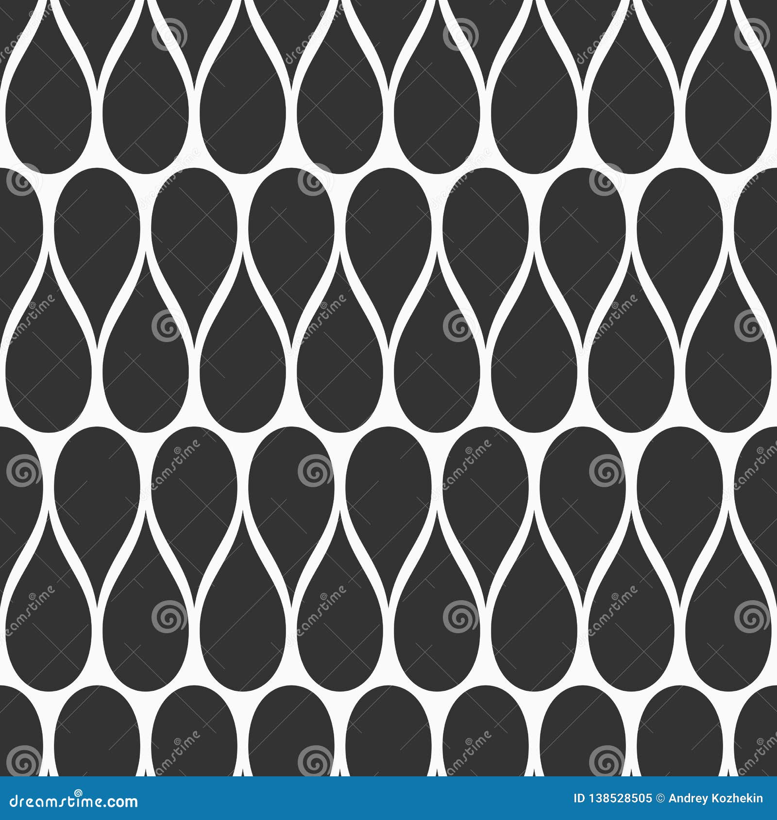 Abstract Seamless Pattern of Drops. Modern Stylish Elegant Texture ...