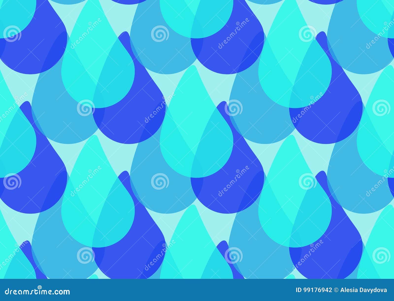 Abstract Seamless Pattern with Drops. Stock Illustration - Illustration ...