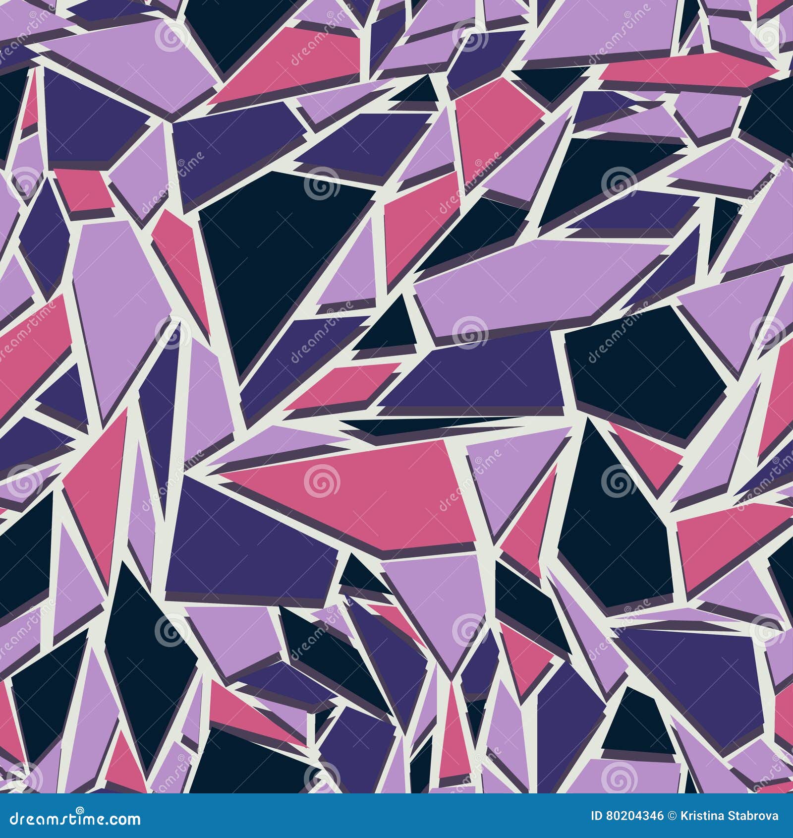 Abstract Seamless Pattern. the Effect of Broken Glass Stock Vector ...