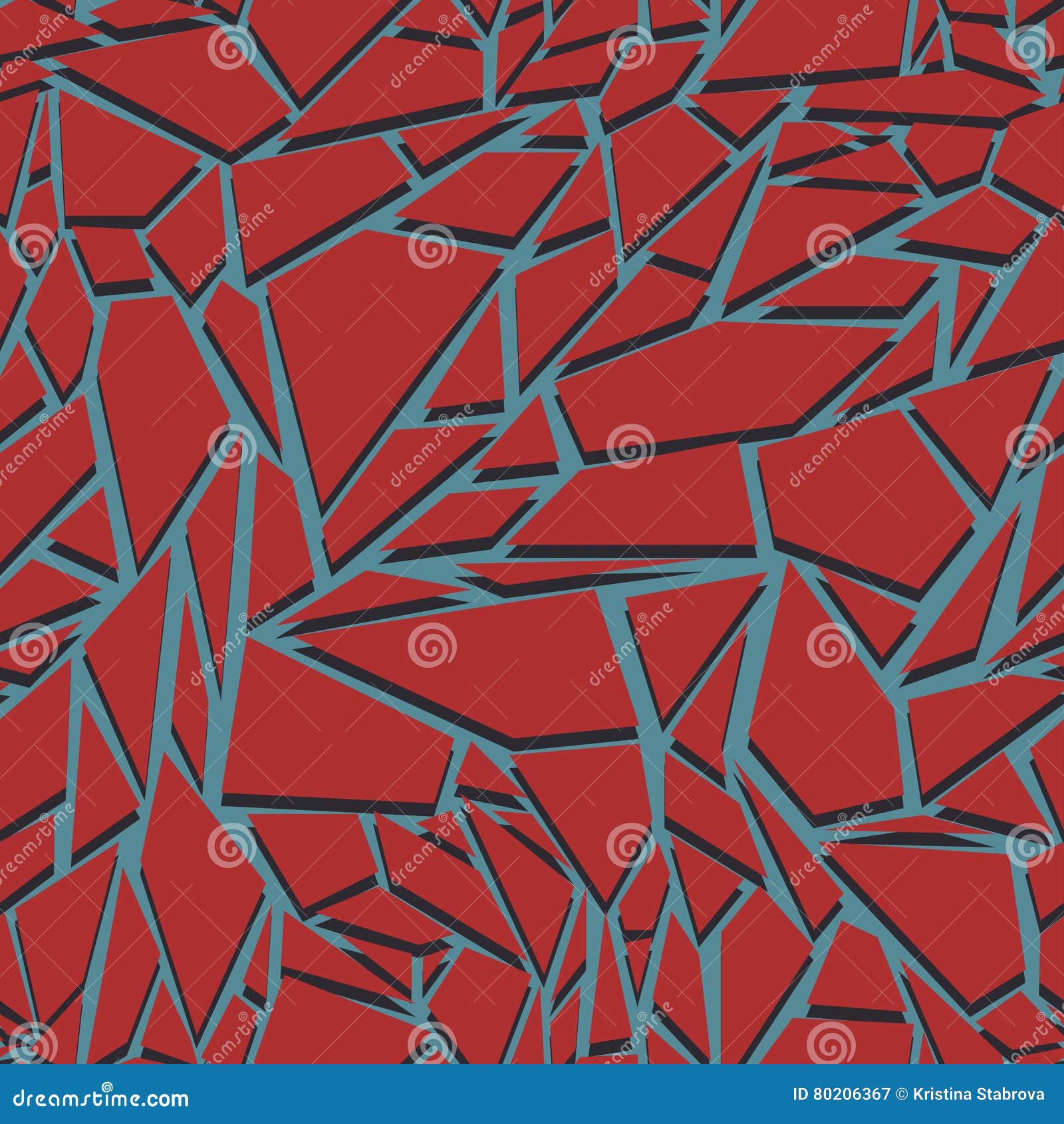 Abstract Seamless Pattern. the Effect of Broken Glass Stock Vector ...