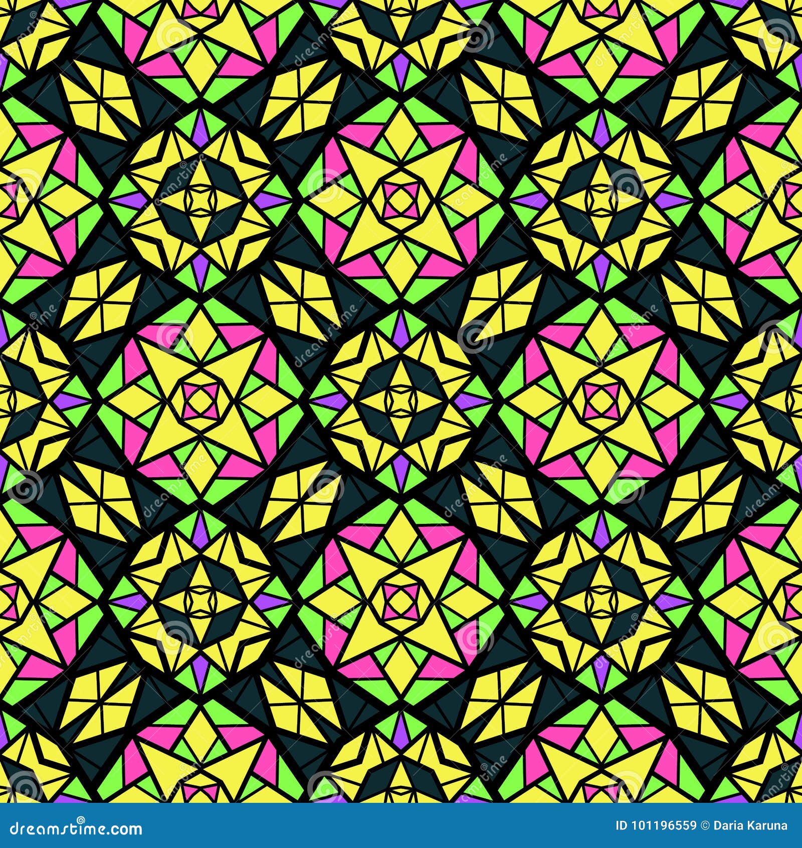 Abstract Seamless Pattern of Facets or Triangles. Broken Lines and ...