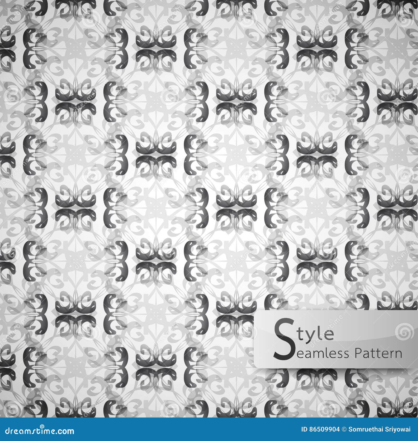 Abstract Seamless Pattern Floral Lattice Row. White Texture Back Stock ...