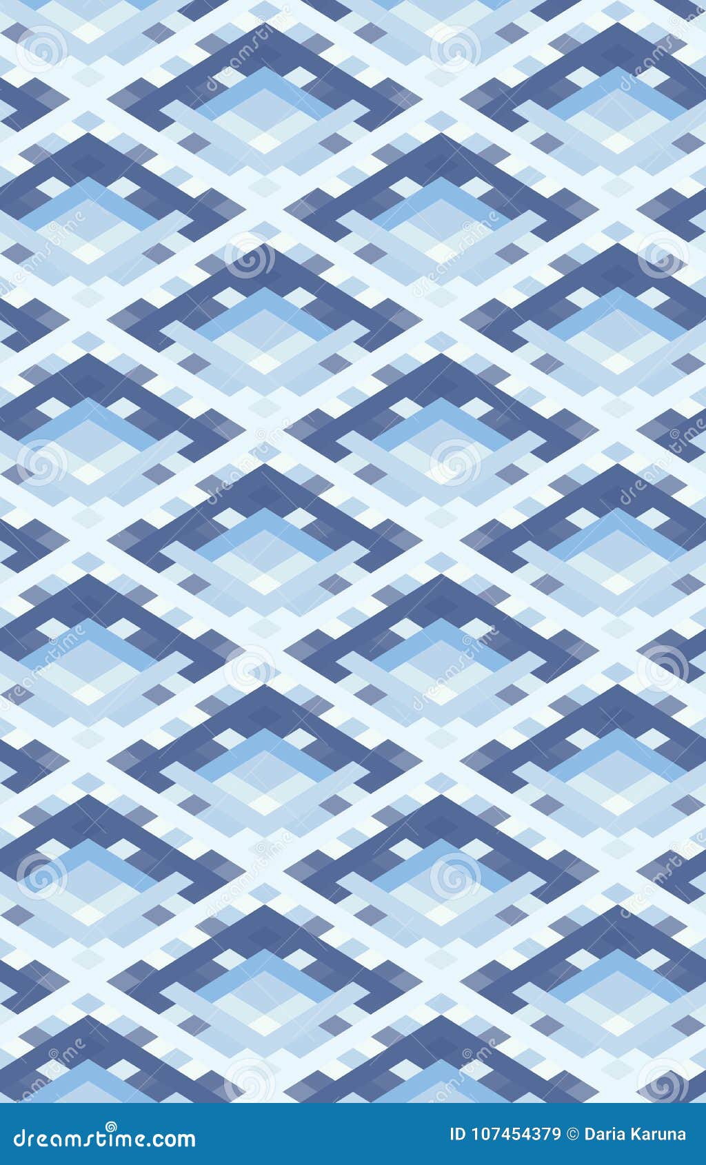 Abstract Seamless Pattern of Geometric Shapes. Diagonal Movement Stock ...