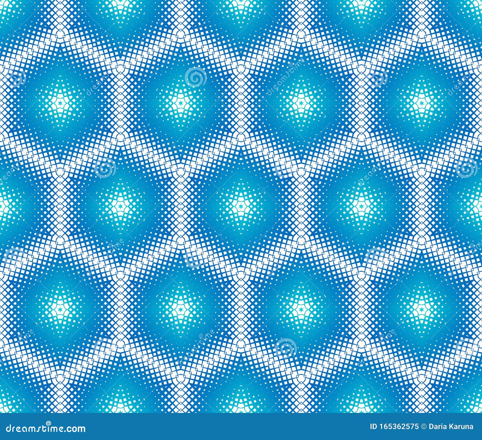 Abstract Seamless Pattern of Geometric Shapes. Stars in a Hexagonal ...
