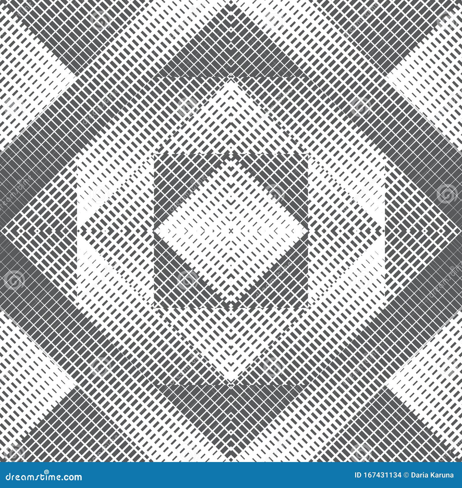 Abstract Seamless Pattern of Geometric Shapes with Texture. Optical ...