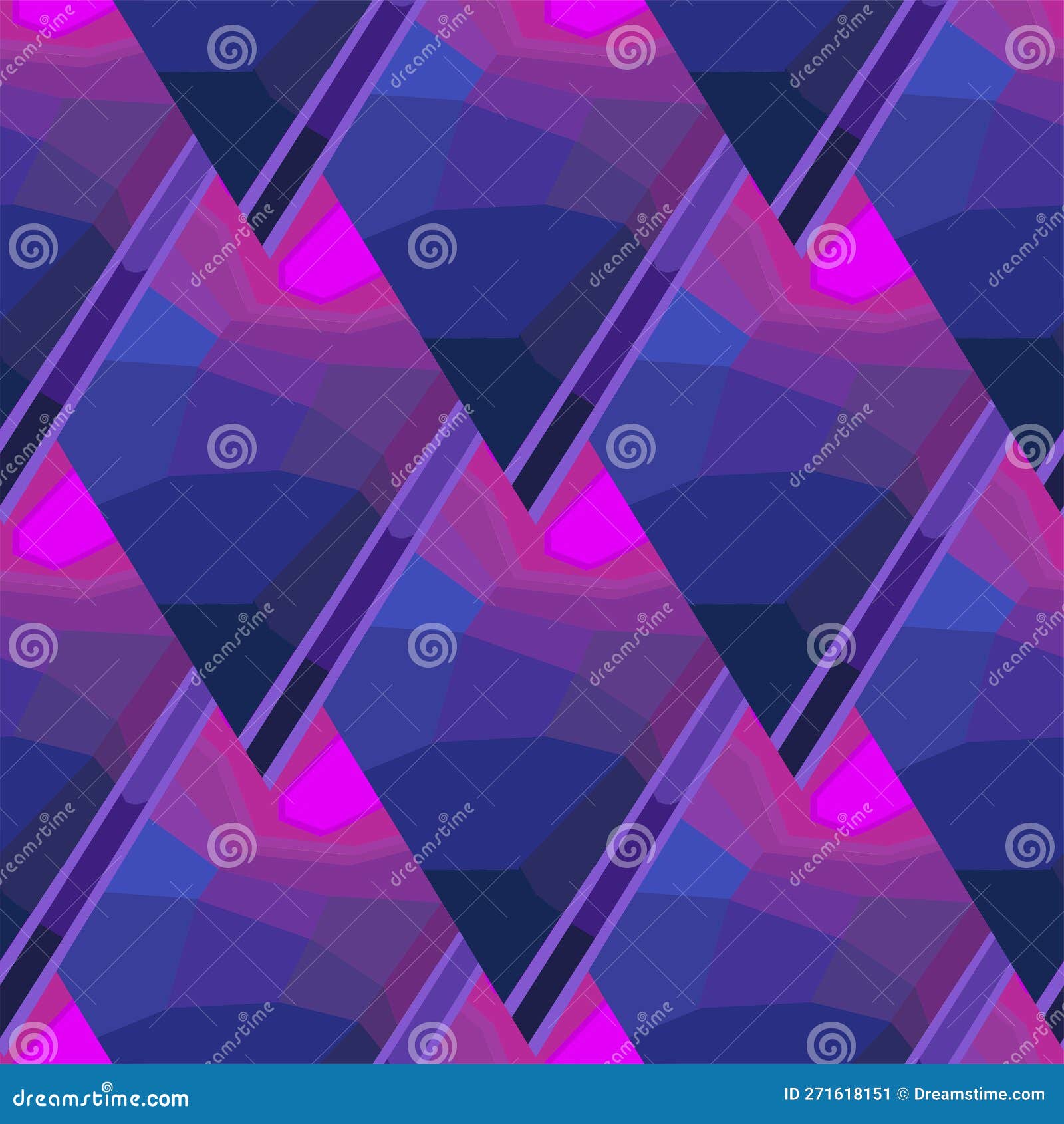 Abstract Seamless Pattern of Gradiental Angled Shapes in Neon Colors ...