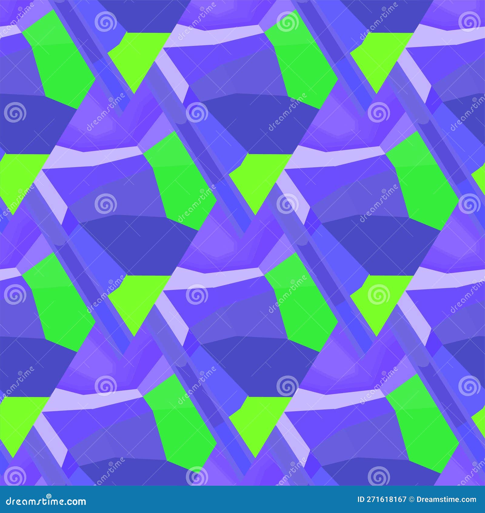 Abstract Seamless Pattern of Gradiental Angled Shapes in Neon Colors ...