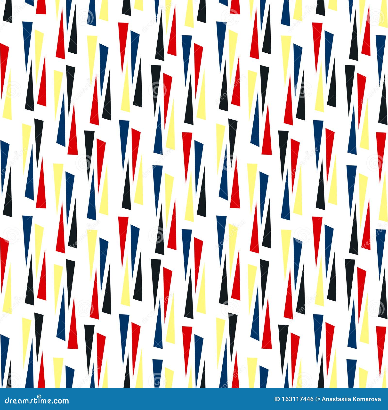 Abstract Seamless Pattern with Graphyc Elements - Black Triangles ...