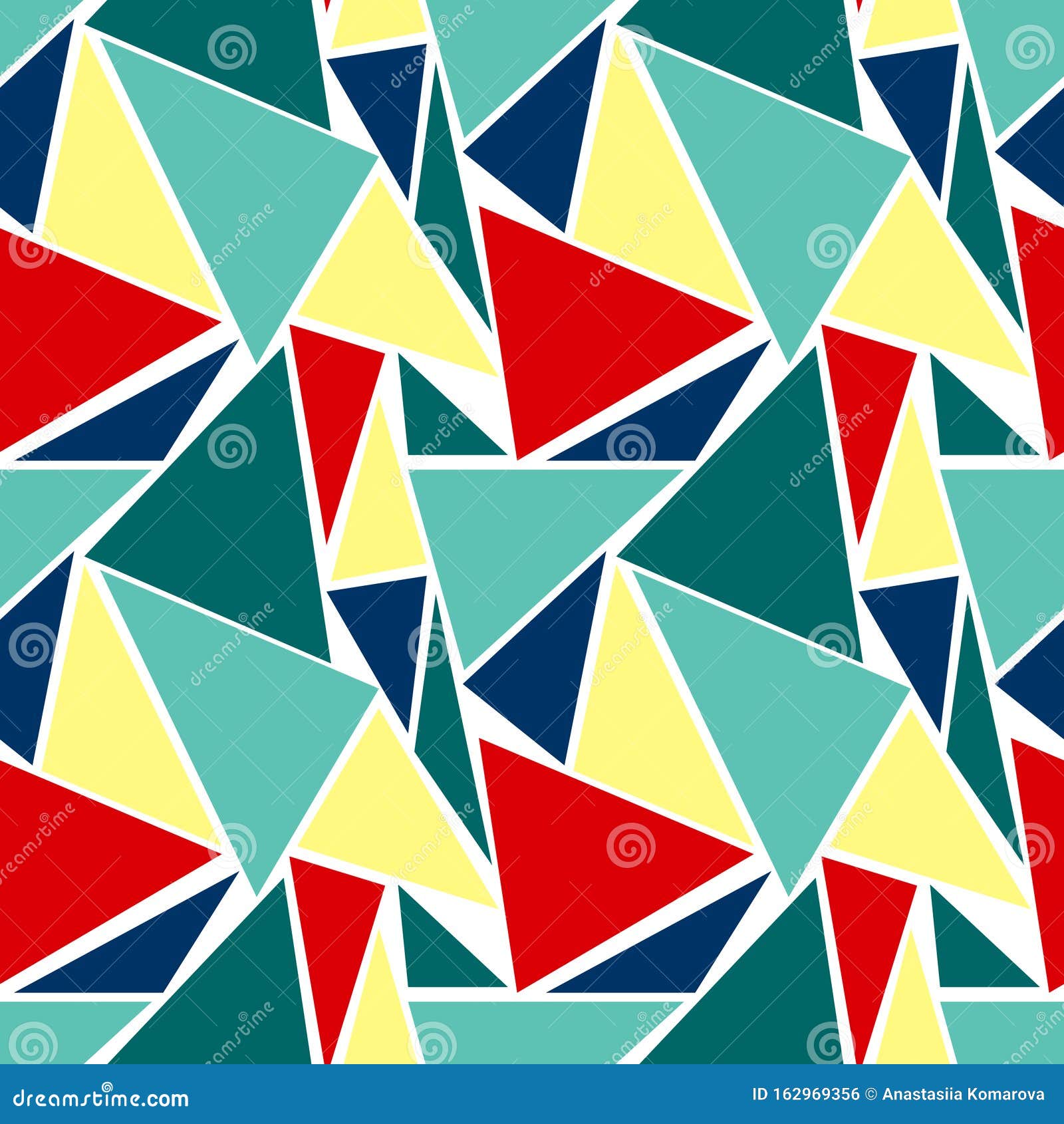 Abstract Seamless Pattern with Graphyc Elements - Triangles. Avant ...