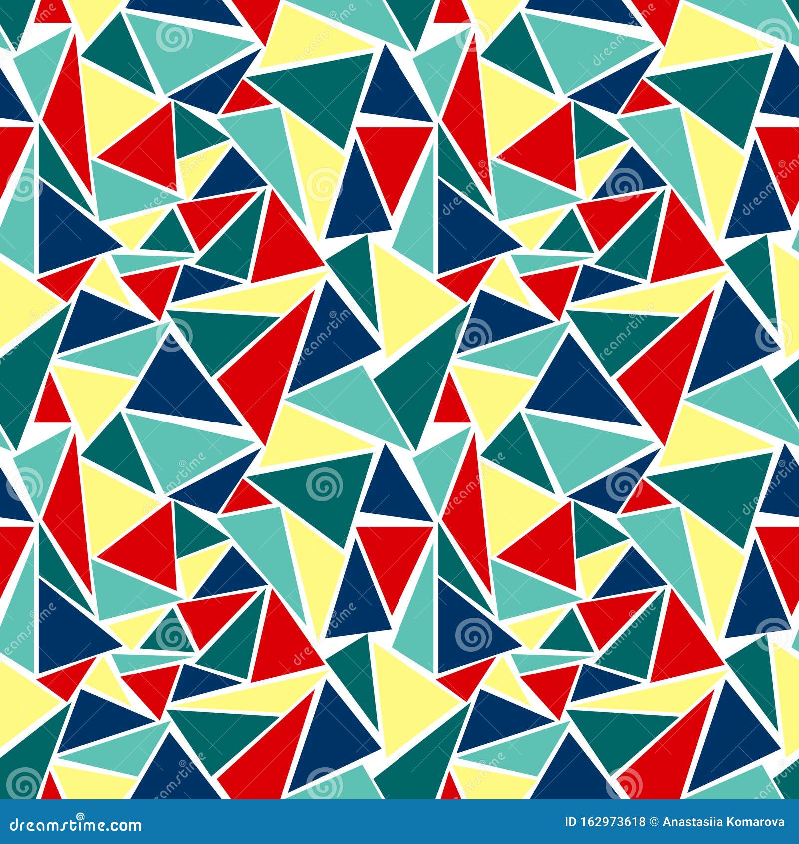 Abstract Seamless Pattern with Graphyc Elements - Triangles. Avant ...