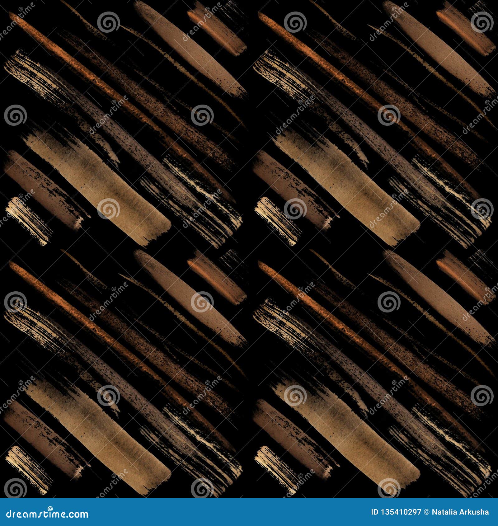 Abstract Seamless Pattern Hand Drawn Watercolor Brush Stroke Stock ...