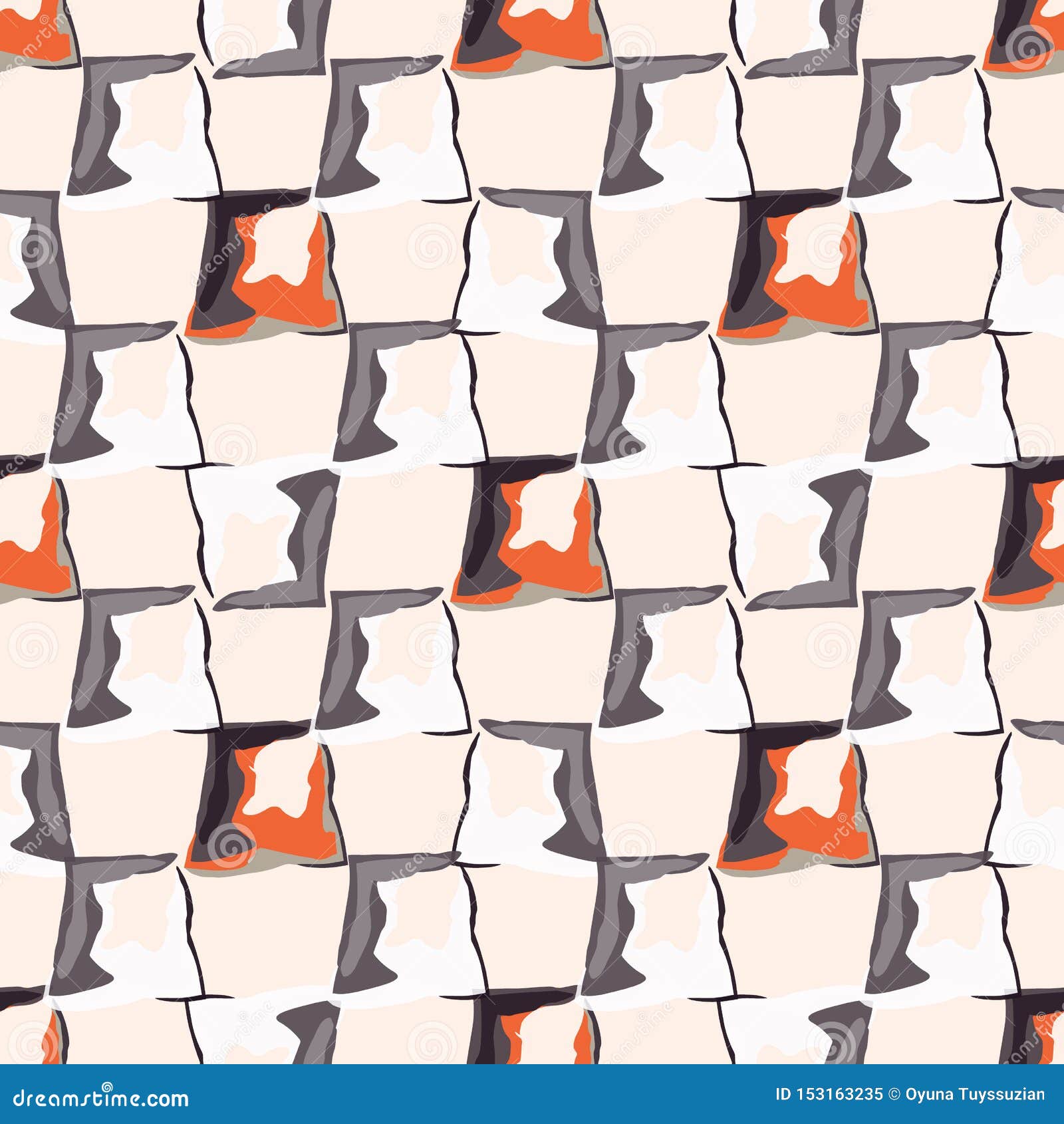 Abstract Seamless Pattern Illustration of Rectangles Stock Vector ...