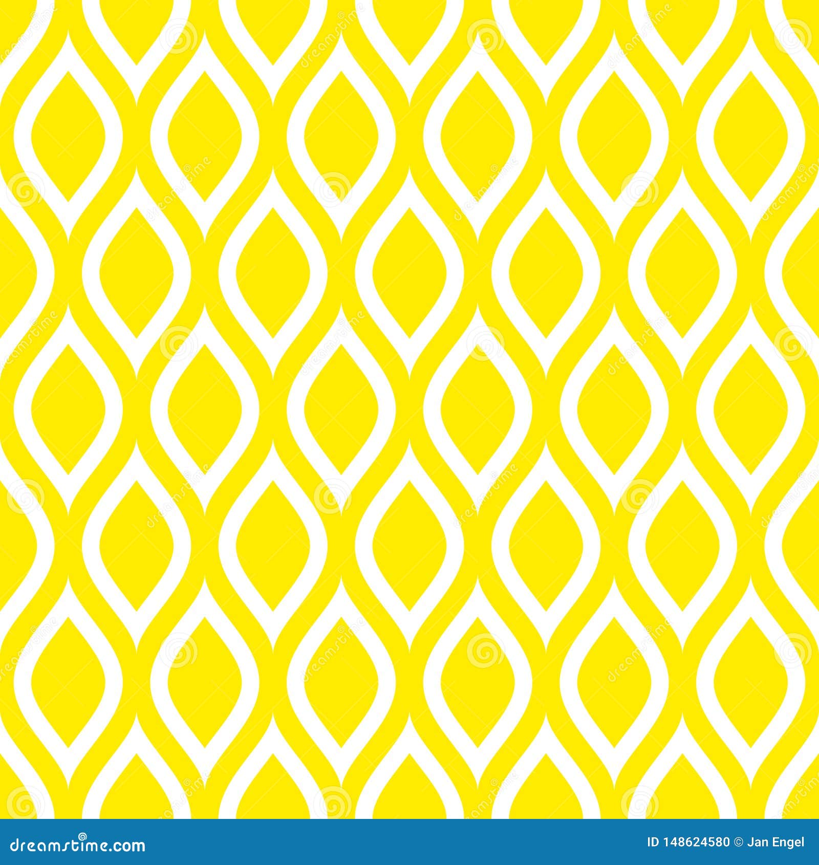Abstract Seamless Pattern Lemons or Waves Yellow Square Stock Vector ...