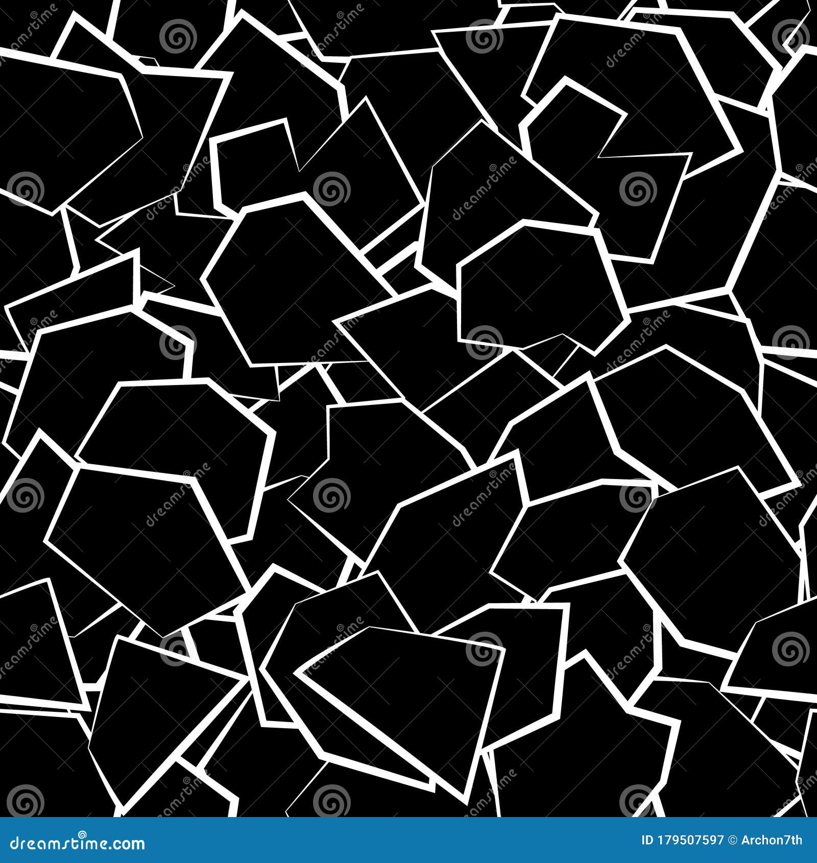Abstract Seamless Pattern of Light Broken Lines on Dark Background ...