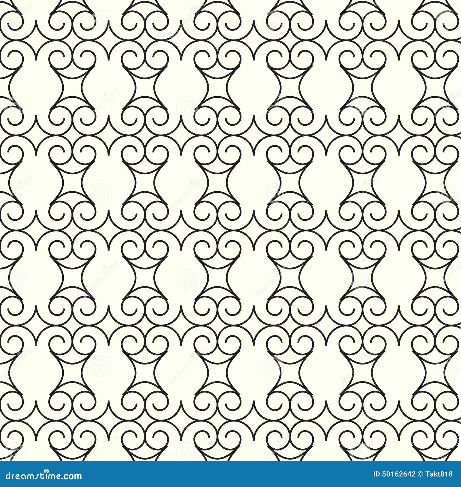 Abstract Seamless Pattern Lines Curve Vector Background Stock Vector ...