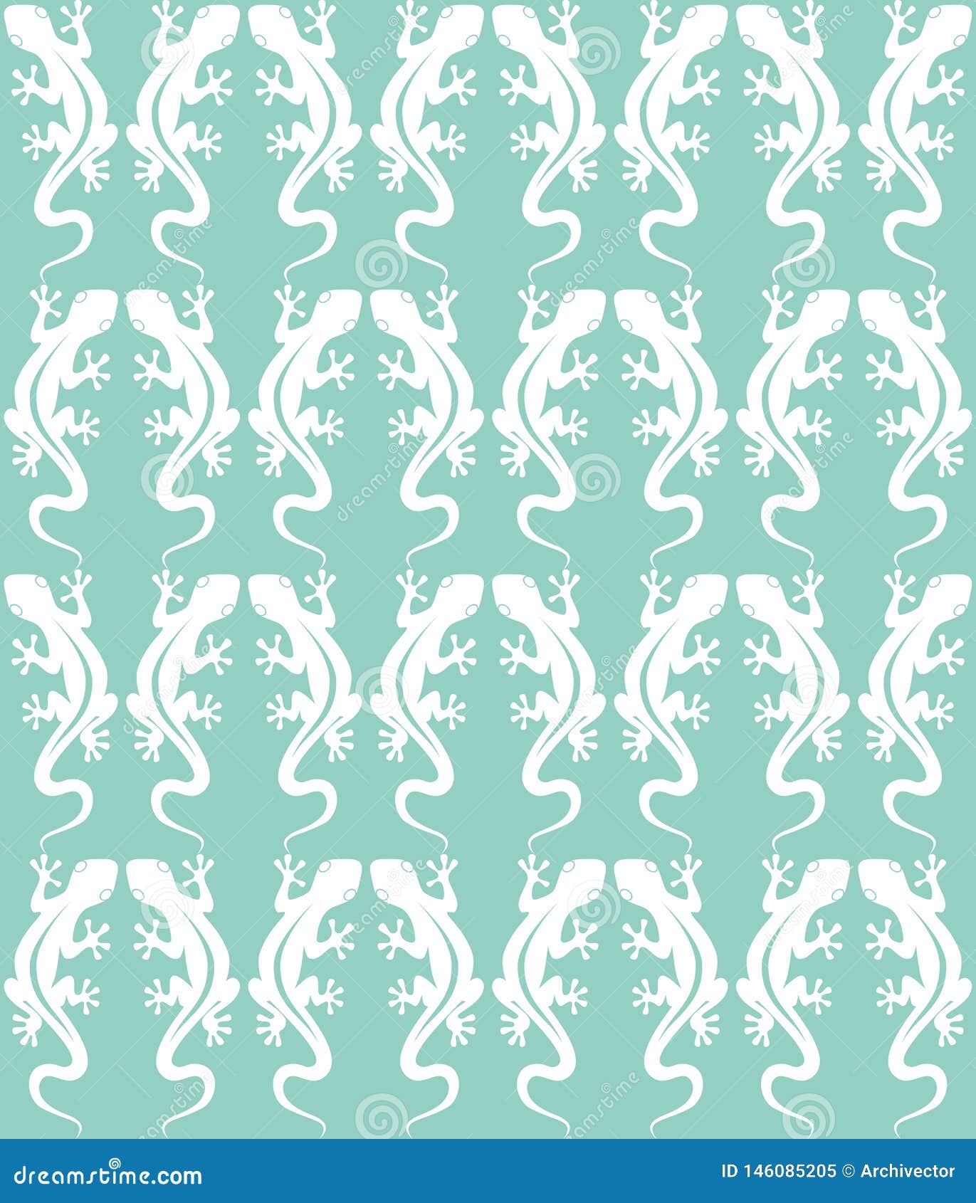 Pattern white lizards stock vector. Illustration of seamless - 146085205