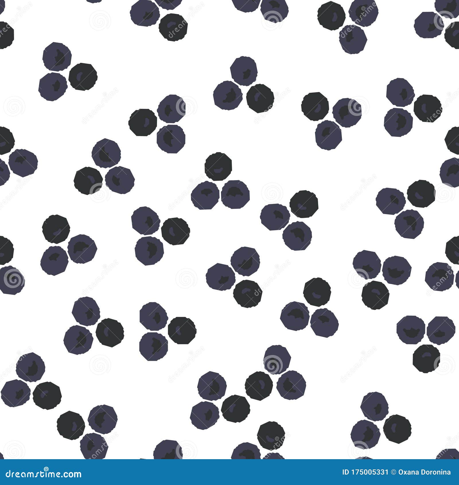 Abstract Seamless Pattern Made of Purple Shapes Stock Vector ...