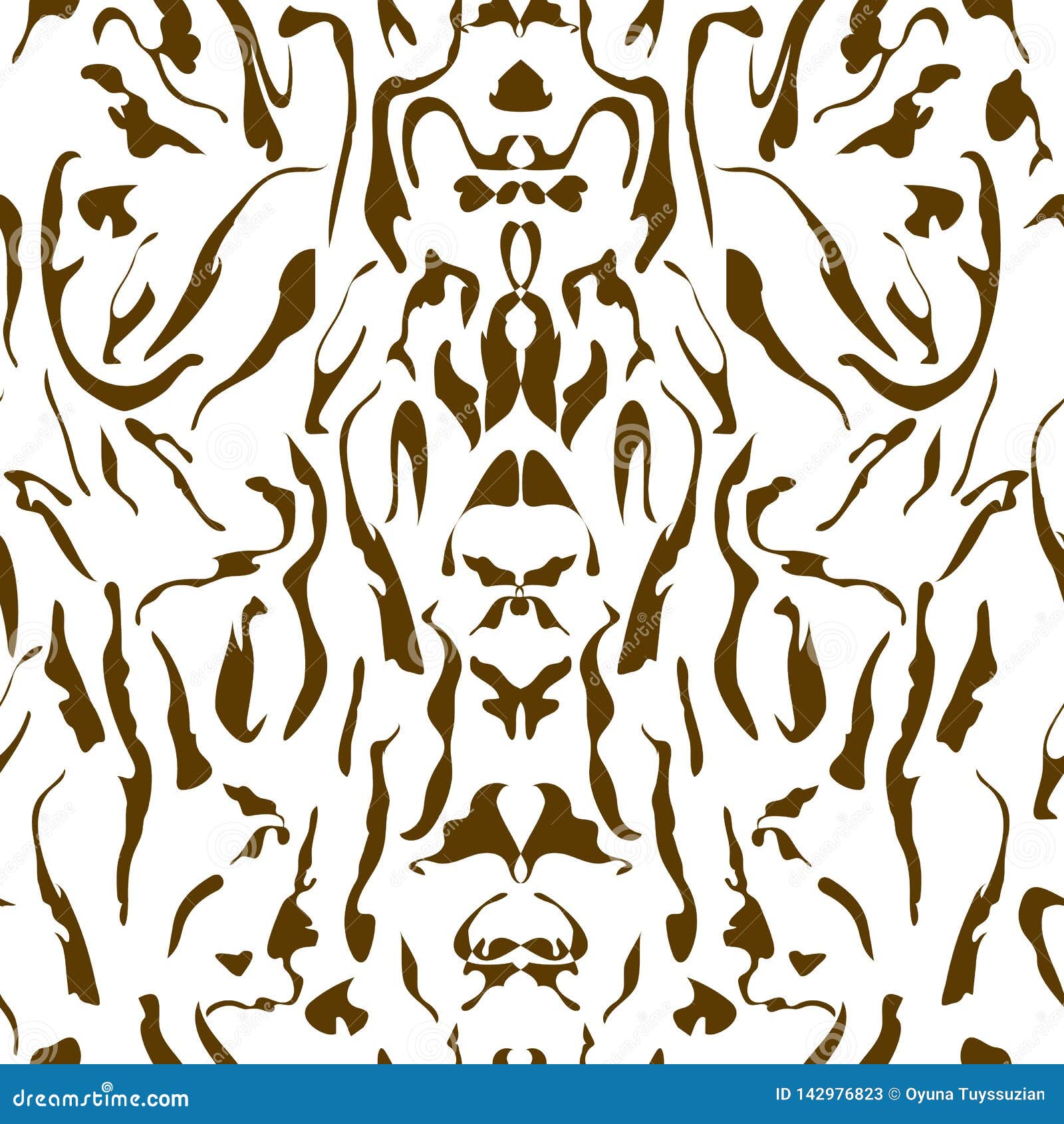 Abstract Seamless Pattern Illustration of Warped Stripes Texture. Stock ...