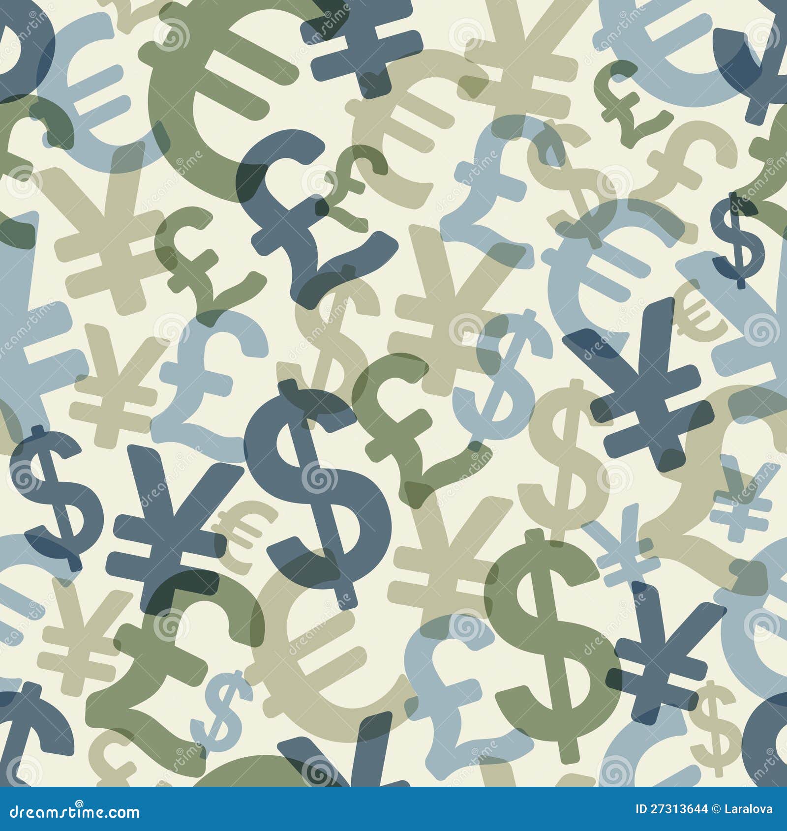 Abstract Seamless Pattern With Money Stock Images - Image: 27313644
