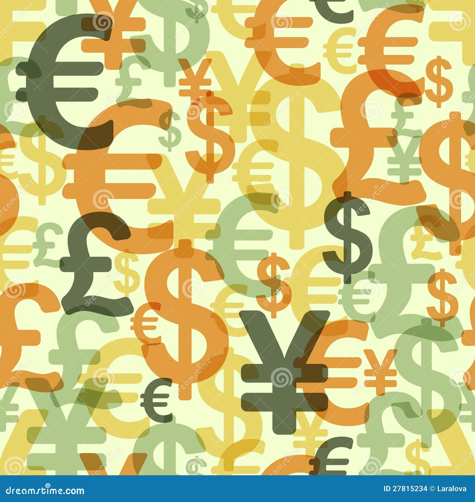 Abstract Seamless Pattern with Money Stock Vector - Illustration of ...