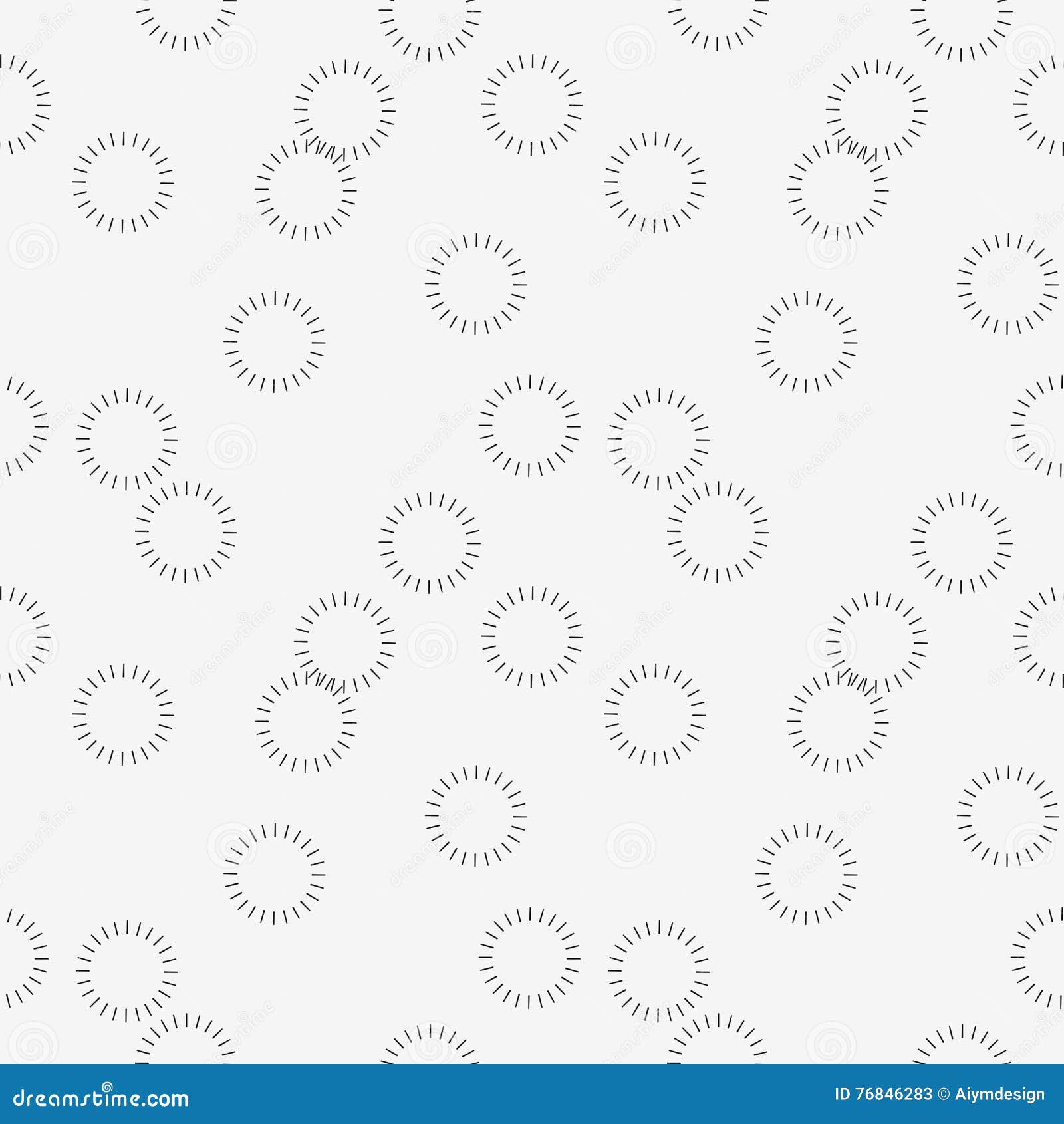 Abstract Seamless Pattern with Overlapping Rings Stock Vector ...