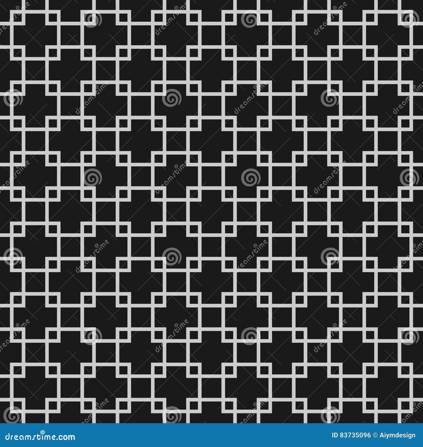 Abstract Seamless Pattern with Overlapping Squares Stock Vector ...