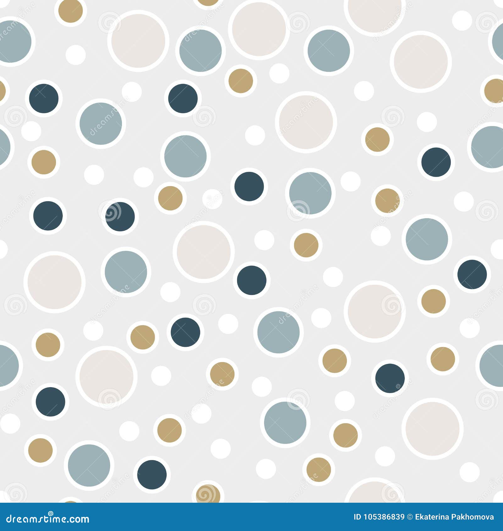 Abstract Seamless Pattern with Randomly Dots. Stock Vector ...