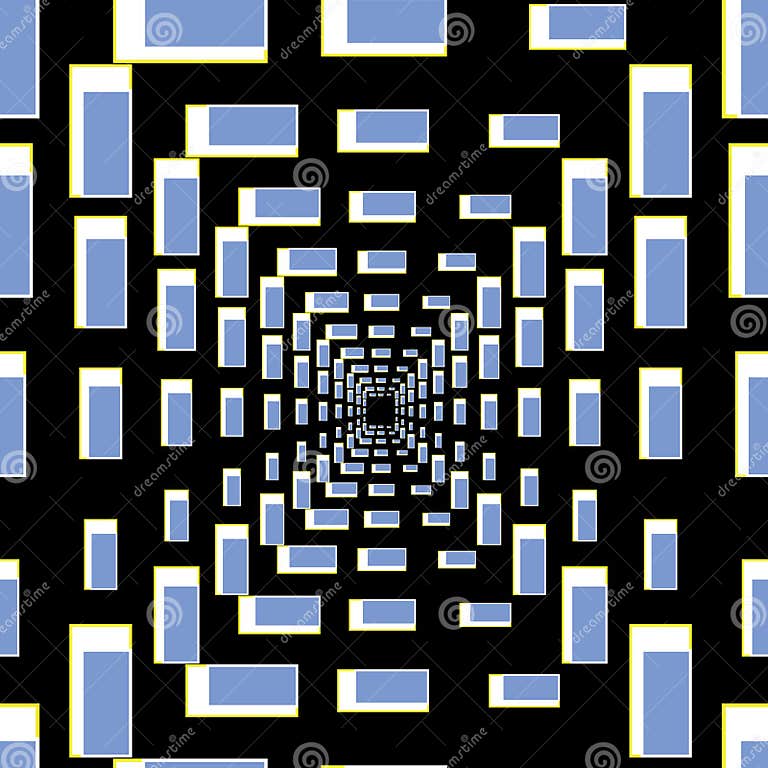 Abstract Seamless Pattern Illustration of Rectangular Optical Illusion ...