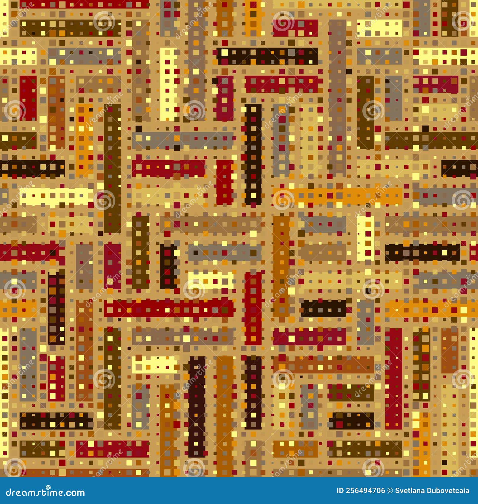 Abstract Seamless Pattern. Repeated Art Background. Klim Style in ...