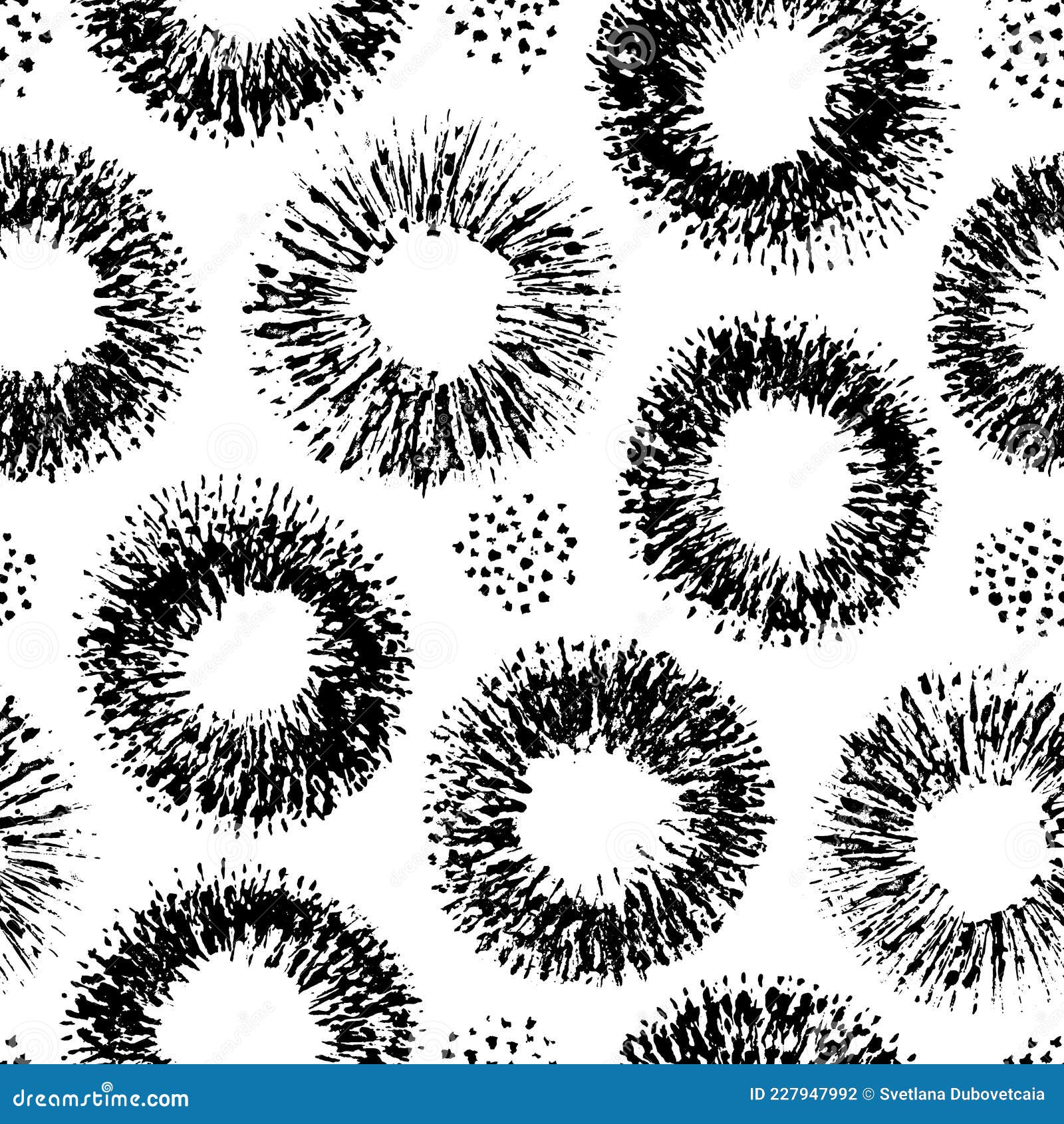 Abstract Seamless Pattern. Repeating Floral Backdrop. Background Paint ...