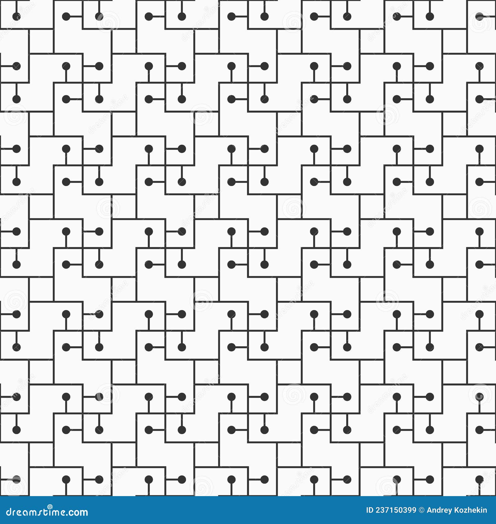 Abstract Seamless Pattern. Repeating Geometric Tiles with Simple ...