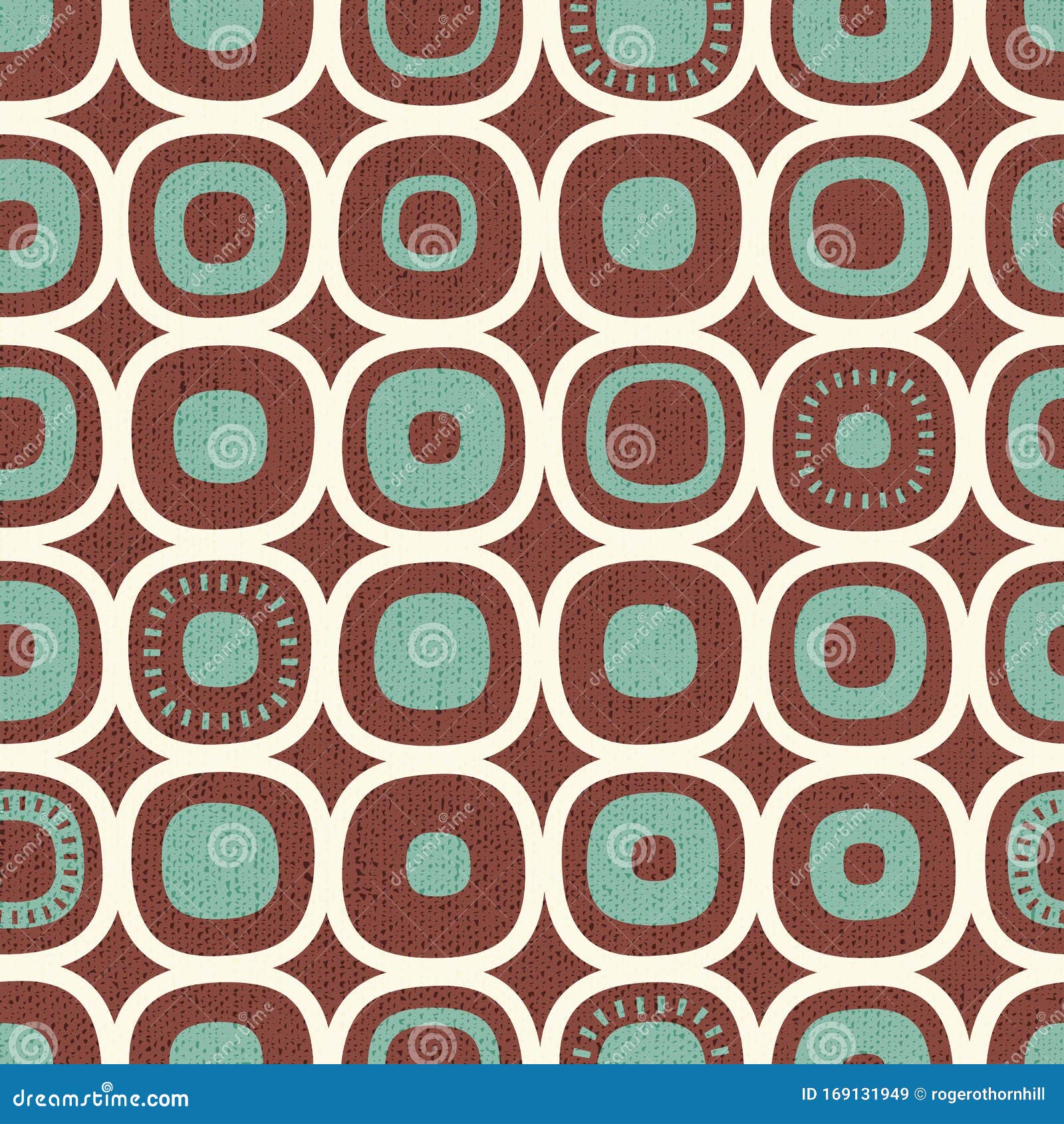 Abstract Seamless Pattern of Rounded Squares with Random Details. Mid ...
