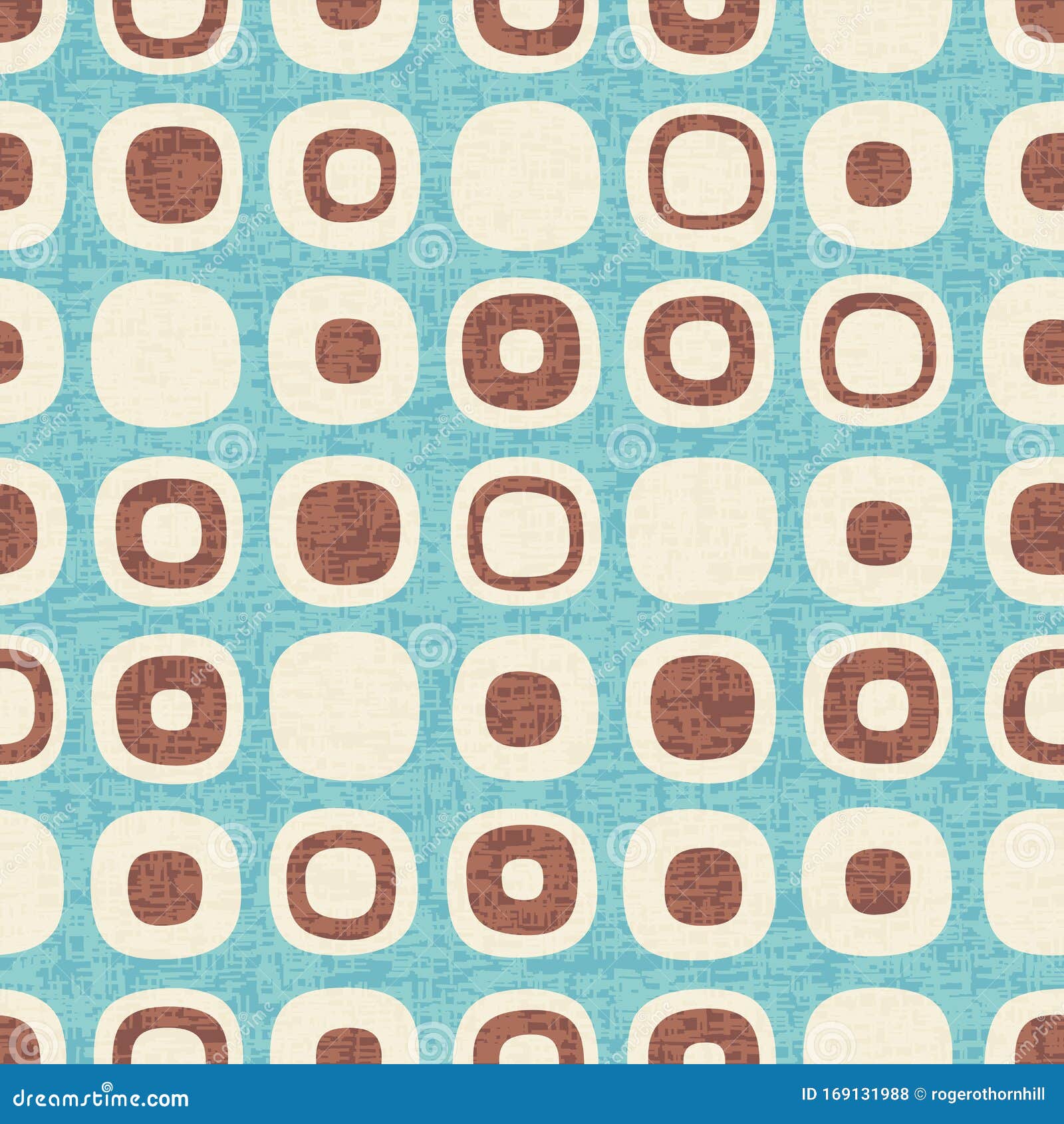 Abstract Seamless Pattern of Rounded Squares with Random Details. Mid ...