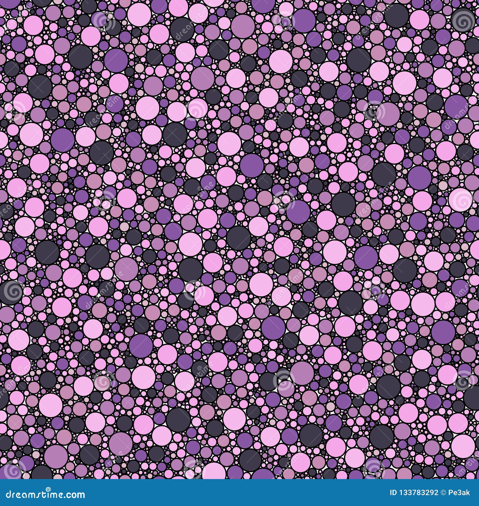 Abstract Seamless Pattern Small Blue Circles Texture Background Stock ...