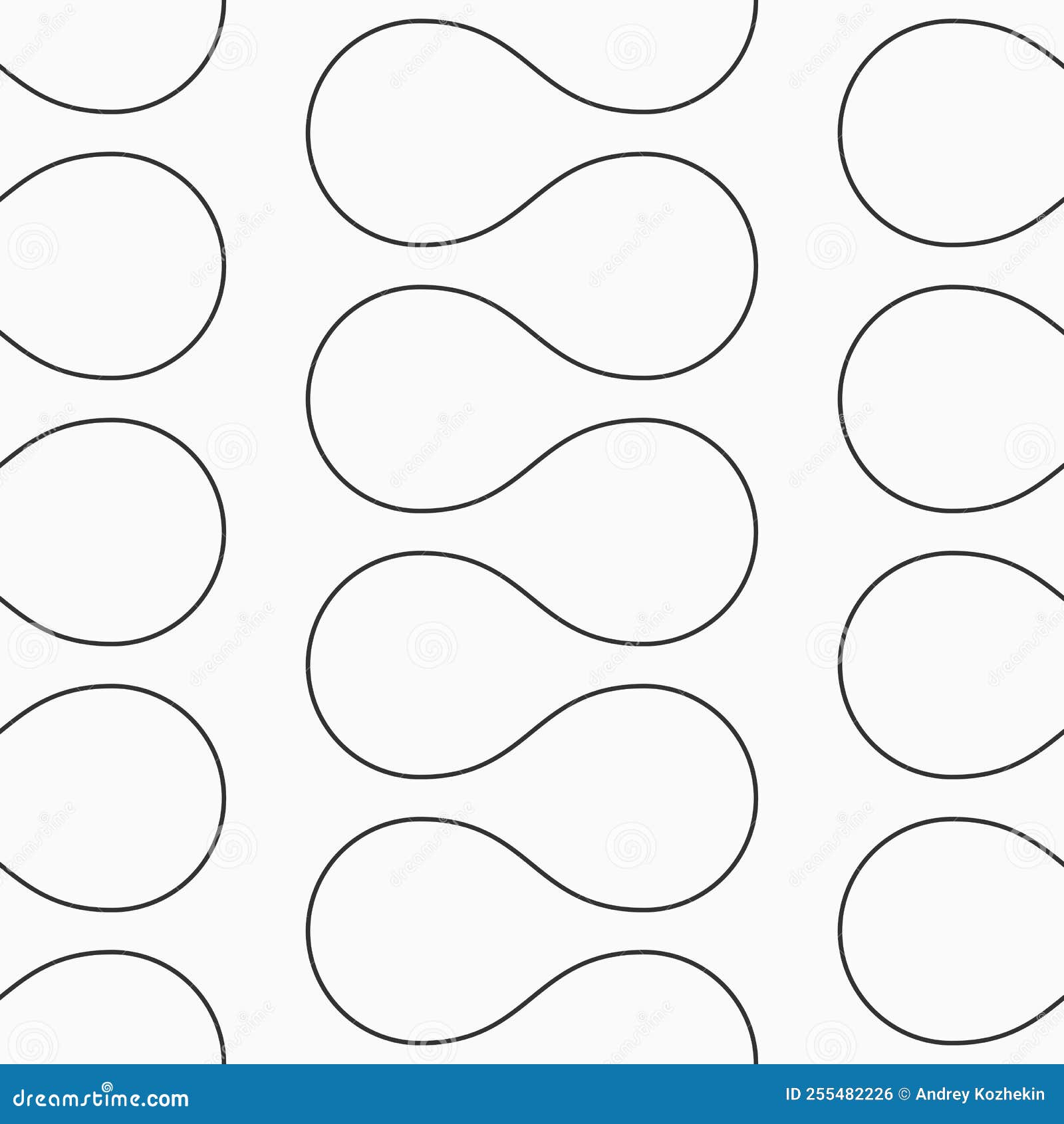 Abstract Seamless Pattern with Smooth Lines, Curves. Zigzag Smooth ...