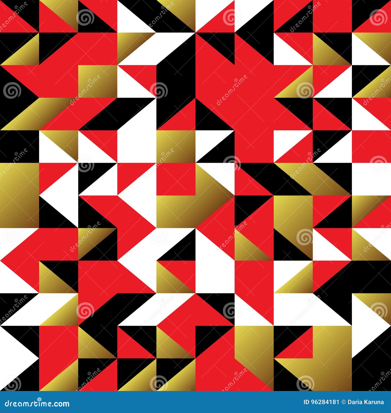 Abstract Seamless Pattern of Squares and Triangles. the Contrast of ...
