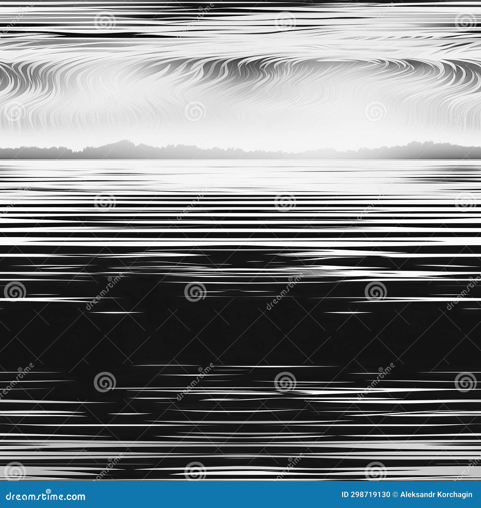 Abstract Seamless Pattern Texture with Black White Lines Interference ...